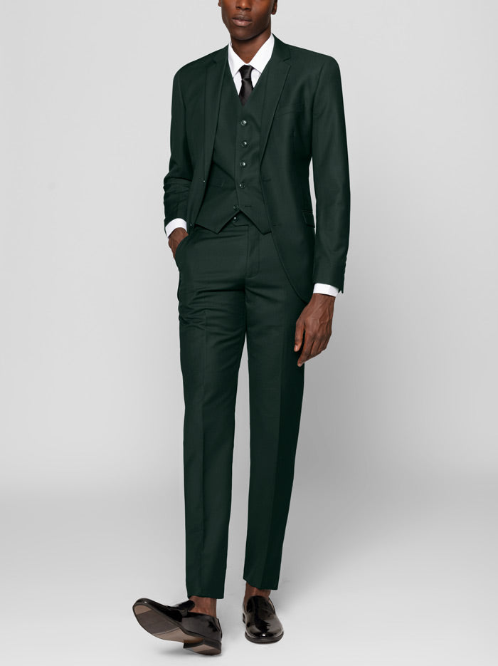 Forest Green Three Piece Suit by Alain Dupetit